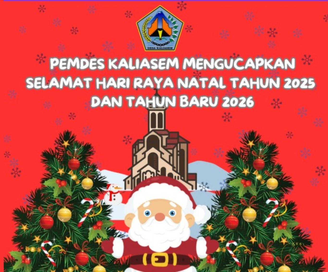 SELAMAT NATAL DAN TAHUN BARU 2026 - Website Desa Kaliasem